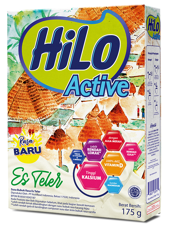 HiLo Active - Susu Tinggi Kalsium dan Protein - Nabung Otot