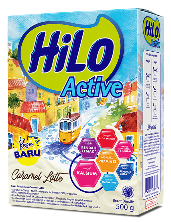 HiLo Active - Susu Tinggi Kalsium dan Protein - Nabung Otot