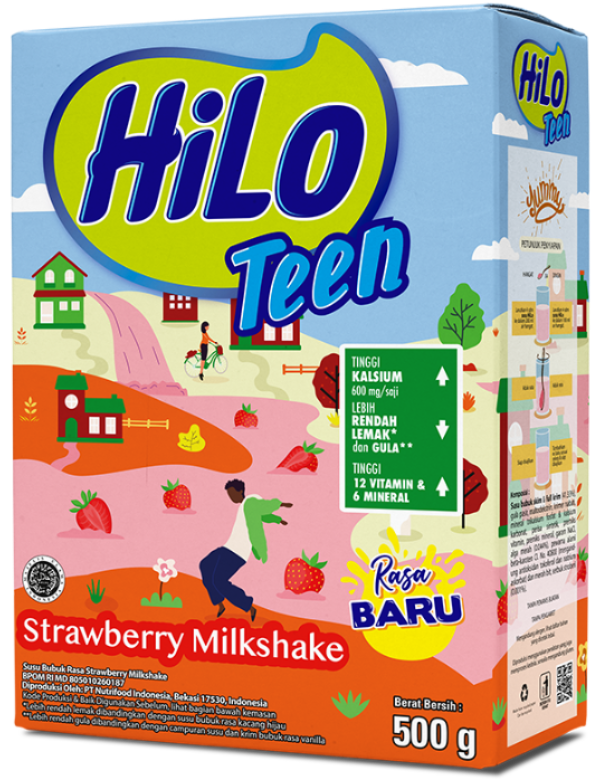 HiLo Teen - Susu Tinggi Kalsium dan Protein - Tumbuh Ke Atas