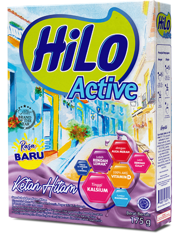 HiLo Active - Susu Tinggi Kalsium dan Protein - Nabung Otot