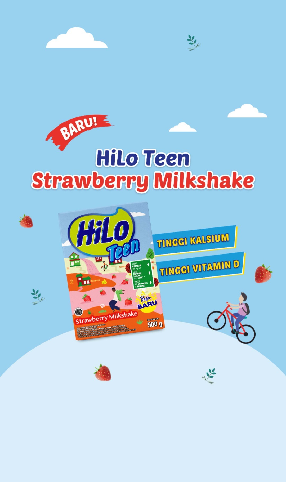 HiLo - Susu Tinggi Kalsium - Gerak Lebih Gesit