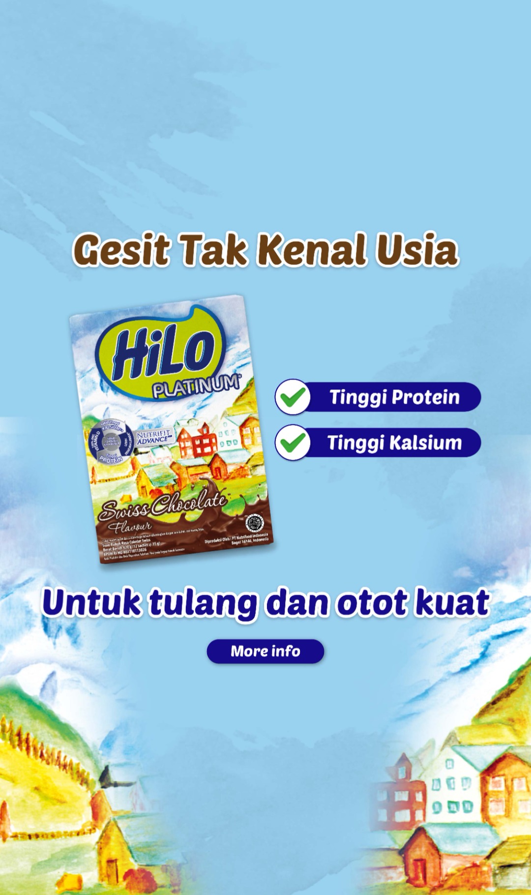 HiLo - Susu Tinggi Kalsium - Gerak Lebih Gesit