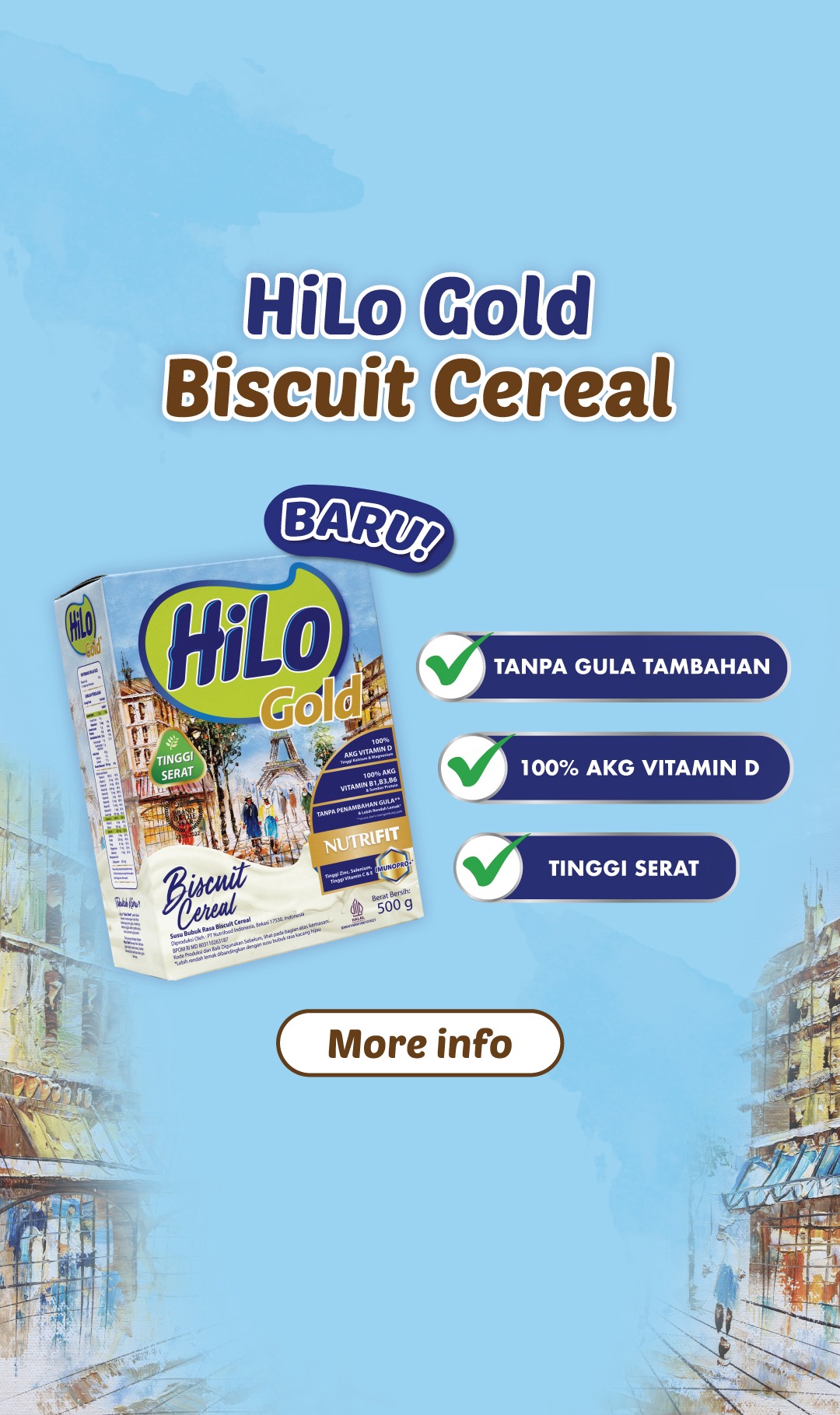 HiLo - Susu Tinggi Kalsium - Gerak Lebih Gesit