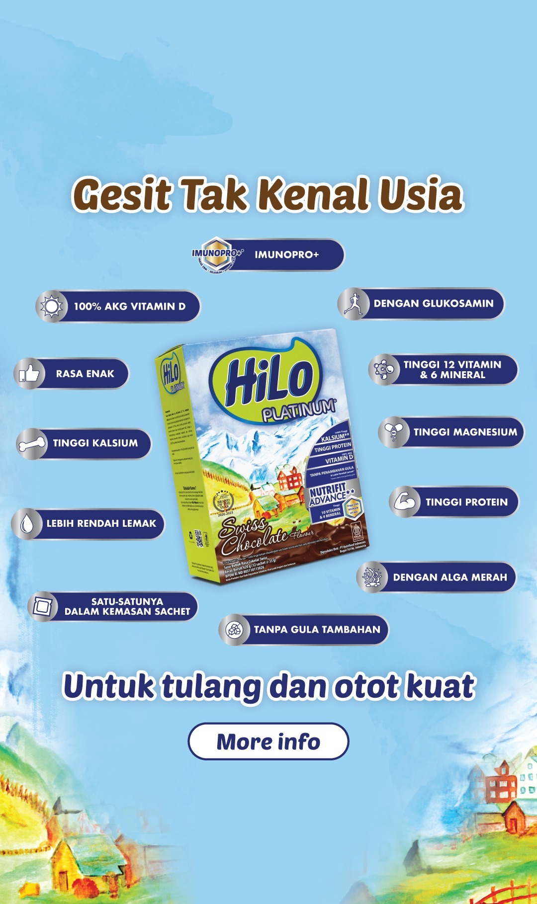 HiLo - Susu Tinggi Kalsium - Gerak Lebih Gesit